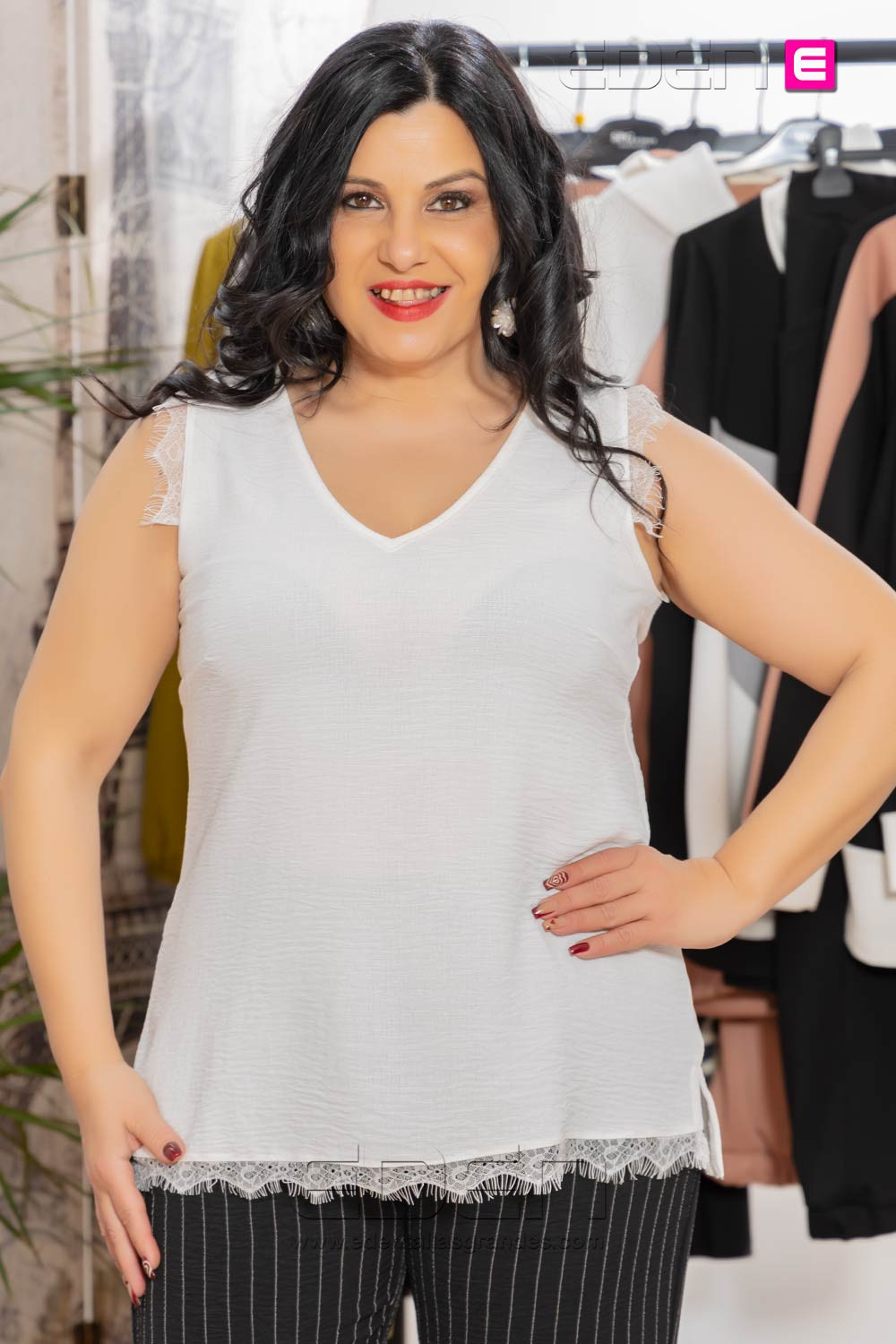 Top para mujer en tallas grandes, de la talla 42 a la 70.